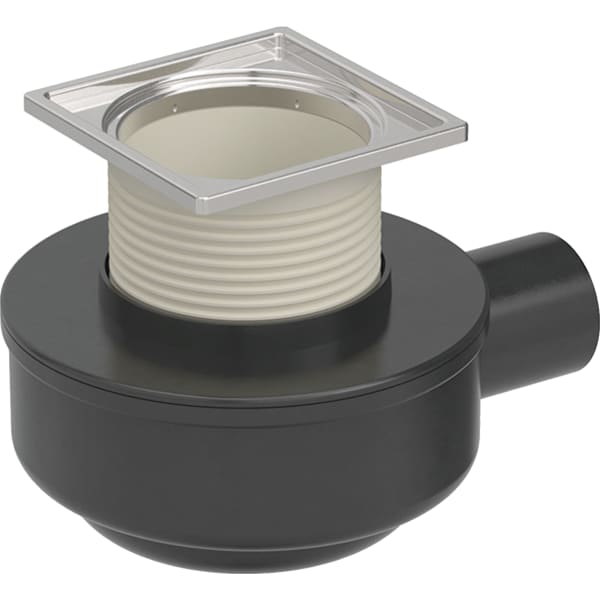 Geberit Aquorea floor drain without slotted grating, 10 x 10 cm ...