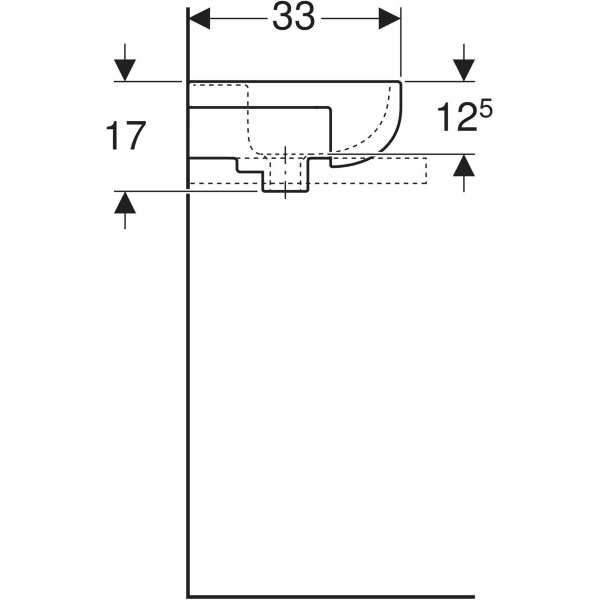Umywalka kompaktowa Koło Solo | Katalog produktów Geberit