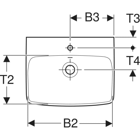 Geberit Selnova Square handrinse basin